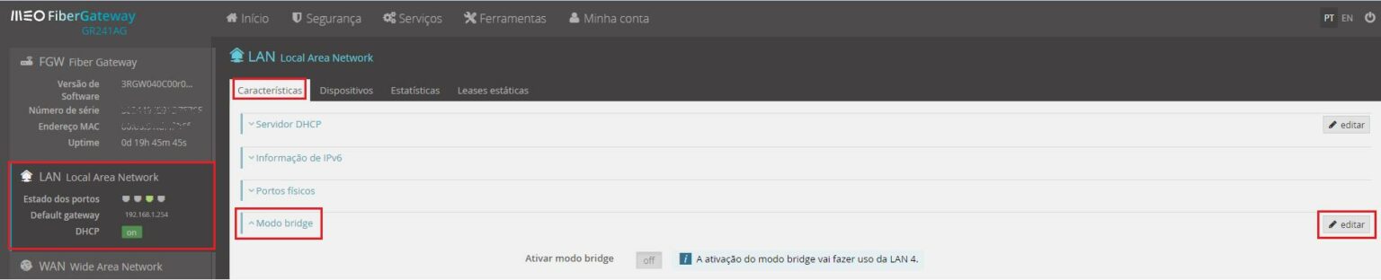 Como configurar router para acesso à Internet via Router FiberGateway ...